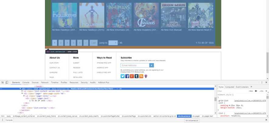 Web Scraping com Python - Comics digitais do Comixology | Felipe Galvao ...